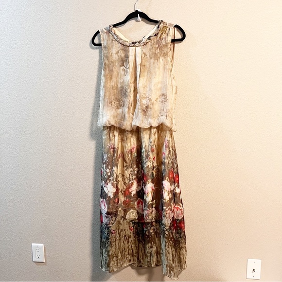 Queen Mulock | Dresses | Host Pickqueen Mulock 0 Silk Floral Chiffon ...
